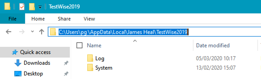 How do I re-install TestWise in Windows 10?